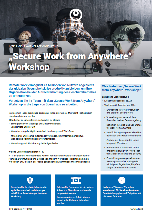 Next Generation – Secure Work from Anywhere